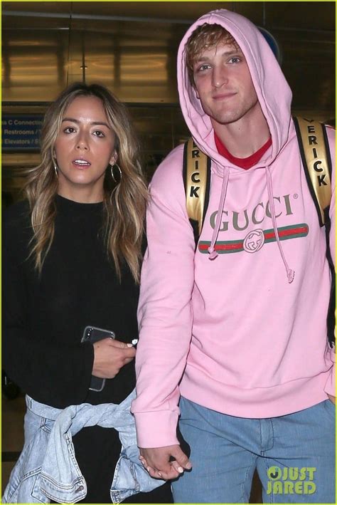 Full Sized Photo Of Logan Paul Chloe Bennet Couple Up At Lax 05 Chloe