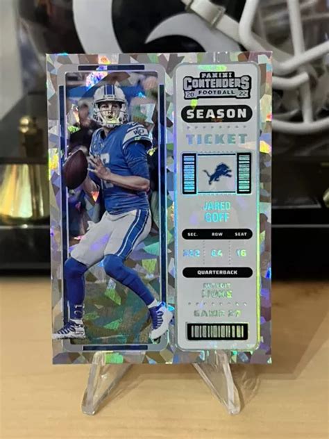 Billet De Saison 2022 Jared Goff Panini Contenders Glace Fissurée 21
