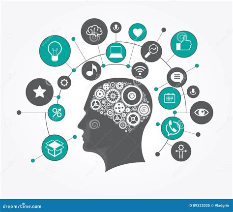 Human Brain Surrounded Binary Code Clipart And Illustrations