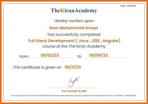 Java Fullstackdeveloper Certificationachieved Javaspringboot