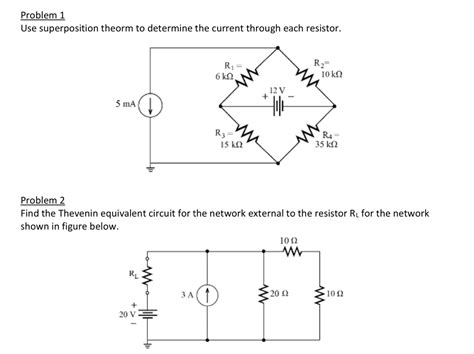 Solved Problem 1 Use Superposition Theorm To Determine The