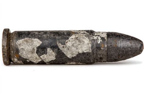 Historical Artillery Shell Discovered At A World War Two Site During Excavation Stock