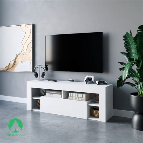 Тумбочка під телевізор комод під ТВ з дверцею та поличками з ДСП продаж ціна у Києві Тумби