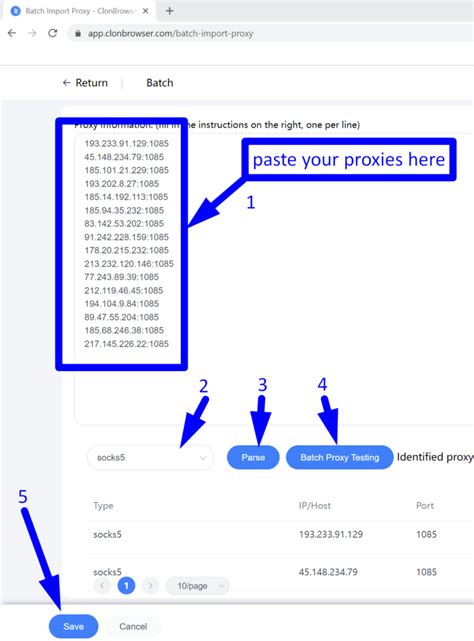 Setting Up A Proxy In The Clonbrowser Proxycompass