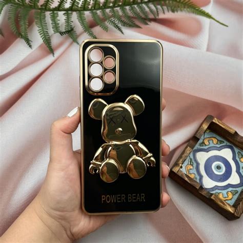 قاب گوشی Galaxy A32 4g سامسونگ ژله ای My Case مای کیس مدل خرس تدی طلایی