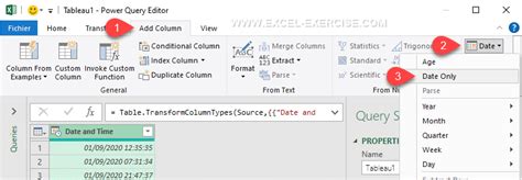 In Power Query How To Split Date And Time
