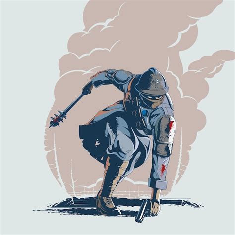 Premium Vector Soldier Vector Illustration