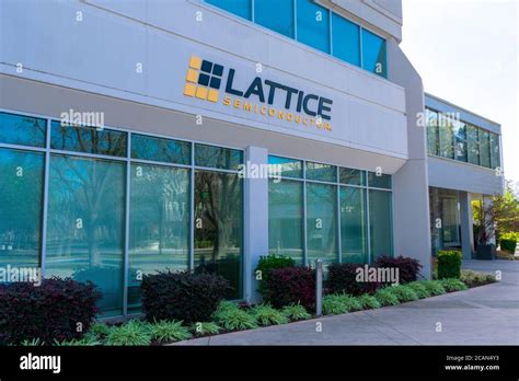 Lattice Semiconductor Sign At Company Headquarters Lattice Semiconductor Corporation Is A