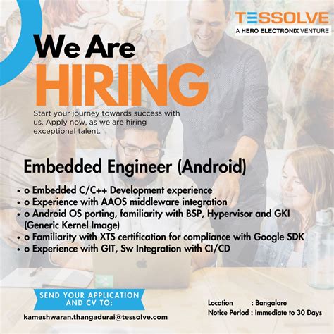 Kameshwaran T On Linkedin Android Bsp Embedded Jobhiring