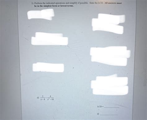 Solved Perform The Indicated Operations And Simplify If Chegg