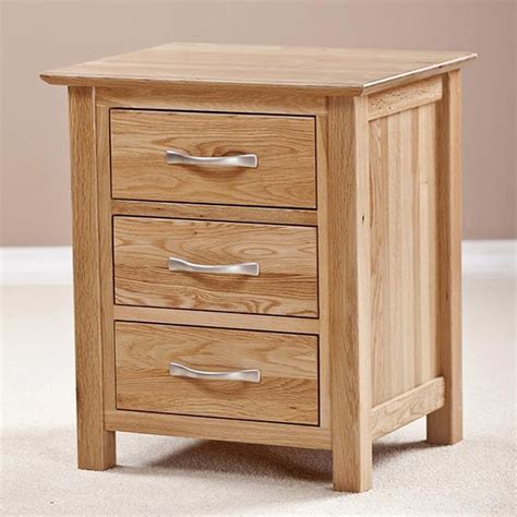 Devonshire New Oak Bedside Cabinet Fully Assembled