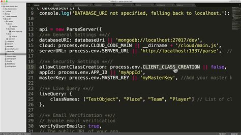 Ep49 Parse Server Configuring Your Parse Server For Release Youtube