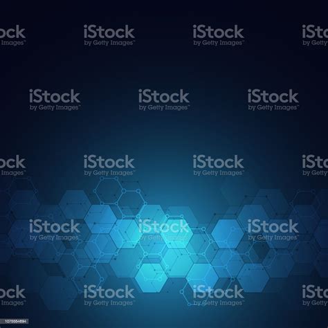 분자 구조 및 화학 공학 기하학적 배경 텍스처 육각형 패턴의 추상 배경입니다 의료 또는 과학 및 기술 현대적인 디자인에 대 한