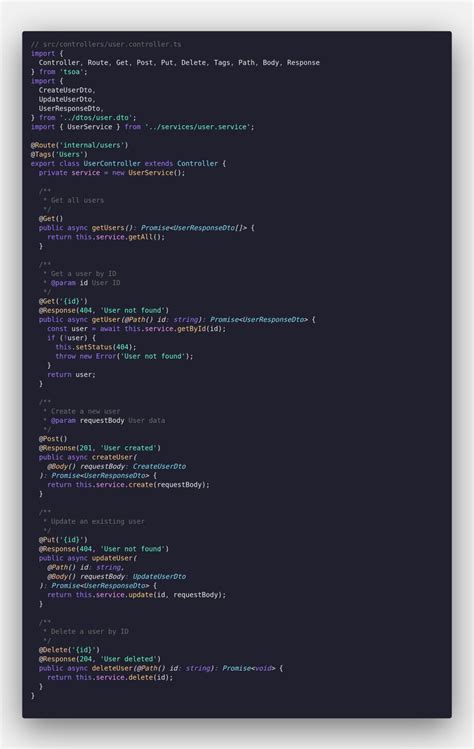 Typescript Tsoa Swagger Openapi Expressjs Nodejs Backenddev
