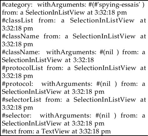 The Messages Intercepted When The Users Clicks On A Category And When