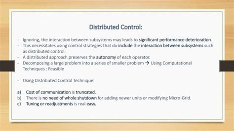Distributed Control Techniques In Micro Grid Pptx Internet Of