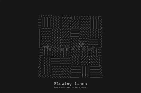 Abstract Line Matrix Pattern Noise Flow Dynamic Stock Vector