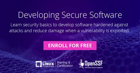 Free Developing Secure Software Training Course From Openssf Now Available Linux Foundation