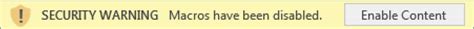 Security Warning For Macro Enabled Files Download Scientific Diagram