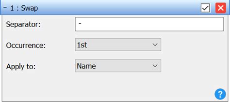 Advanced Renamer Swap Method
