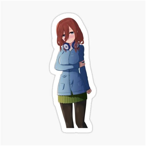 Miku Nakano Sticker By Brodann Redbubble