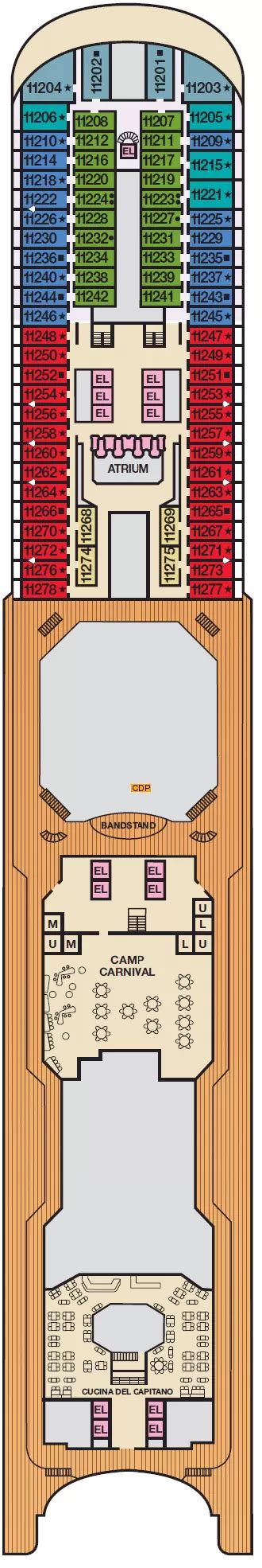 Carnival Breeze Panorama Deck 11 Plan