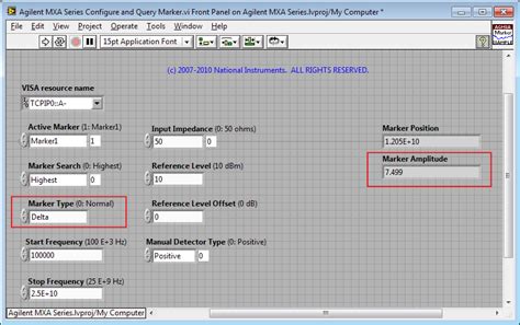 How To Make A Delta Measurement With Agilent N9030a Pxa Signal Analyzer Ni Community