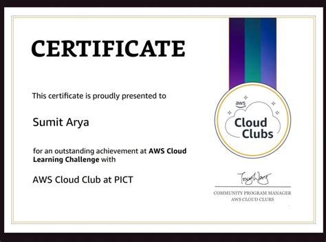 Aws Cloudcomputing Awscloudclubpict Learning Pict Sumit Arya