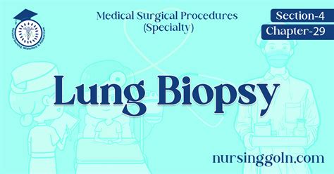 Lung Biopsy Nursing And Midwifery Gurukul Goln