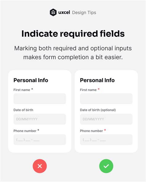 🚀 Improve Form Ux Clearly Indicate Required And Optional Fields For Better User Experience In