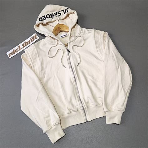 Jil Sander Hood Script Womens Fashion Coats Jackets And Outerwear