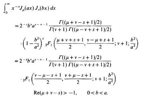 Integration Product Of Bessel Function Integral Mathematics Stack