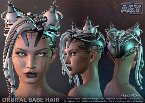 Second Life Marketplace Aandy Orbital Babe Hair