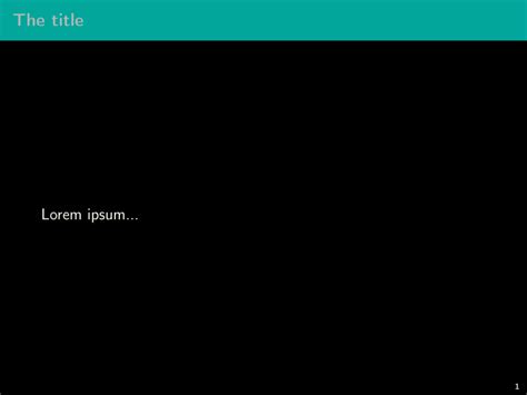 Beamer Change Header Background Color TeX LaTeX Stack Exchange