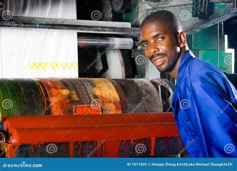 Printing Press Operator Stock Image Image Of Duty Panel 7671835