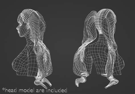Bangs Wavy Hairstyle V17102 3d Model By Nickianimations