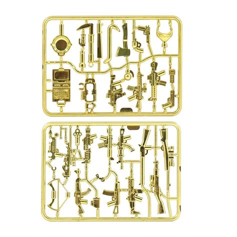 군사 골드 무기 Swat 특수 부대 경찰 Moc 총 빌딩 블록 육군 군인 피규어 벽돌 액세서리 어린이 장난감 Aliexpress