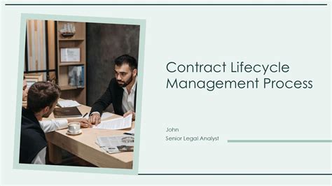 Contract Lifecycle Management Process Ppt Template Acp Ppt Example