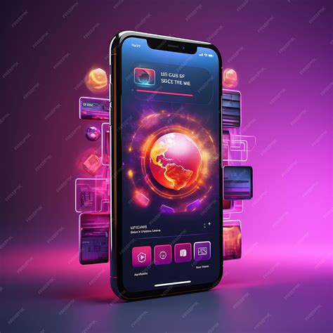Mobile App Layout Design Of Tech Gadget Delivery With Futuristic And High Tech Layout An