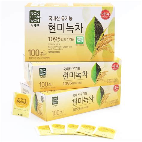 녹차원 유기농 현미녹차 1 2g x 100티백 x 3 코스트코 코리아