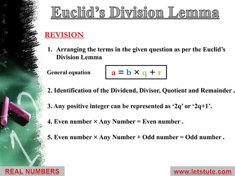 Real Numbers Euclids Division Algorithm For Class 10thgrade X Maths 2014 Ppt