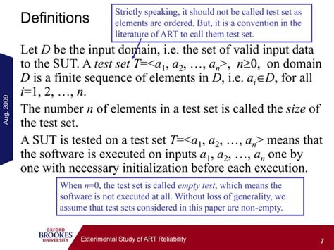 An Experimental Evaluation Of The Reliability Ppt