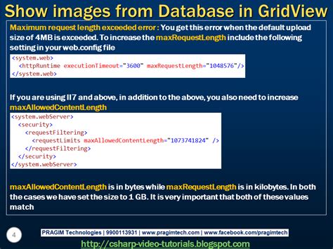 Sql Server Net And C Video Tutorial How To Show Images From Database In Gridview In