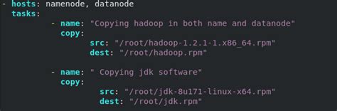 how to configure hadoop cluster using ansible playbook