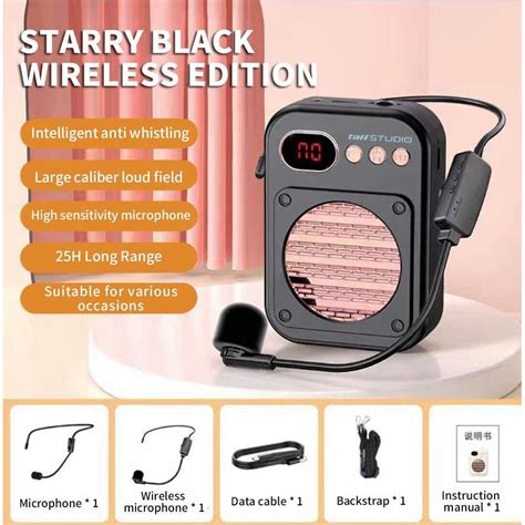 Jual Taffstudio Speaker Pinggang Microphone Bluetooth Led Voice