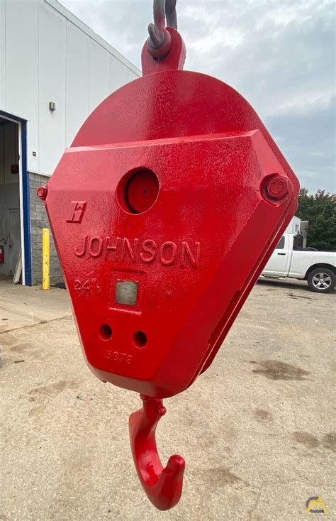 Johnson 30 Ton Single Sheave Hook Block For Sale Products Blocks Parts Attachments Components