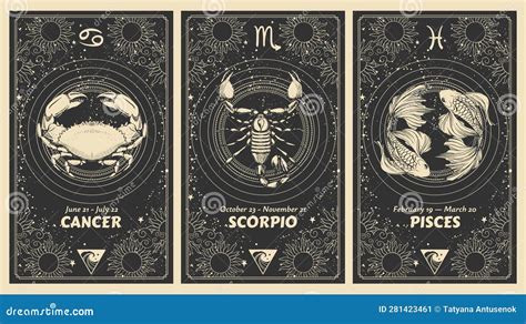 Zodiac Signs Cancer Scorpio Pisces Water Element Mystical Astrology