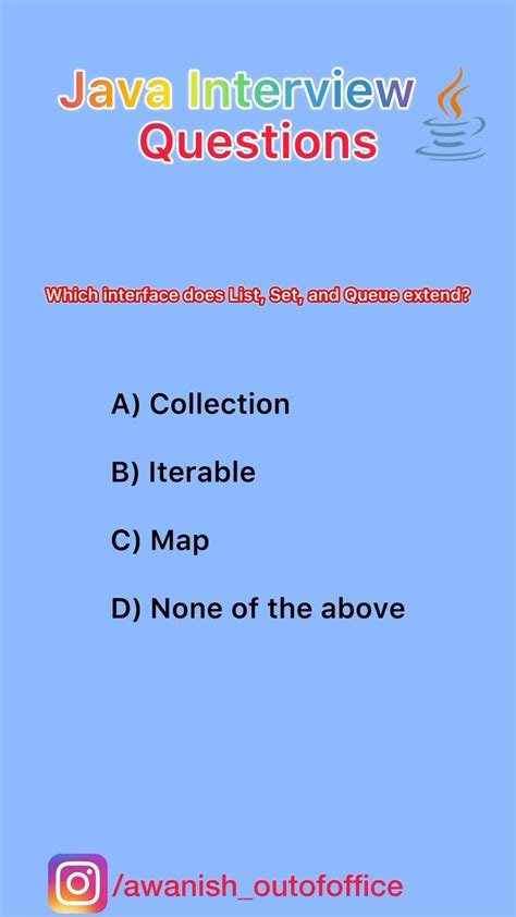 Awanish Singh Software Engineer Java Mcq Series Day 99100 Todays Question 👆 Drop Your