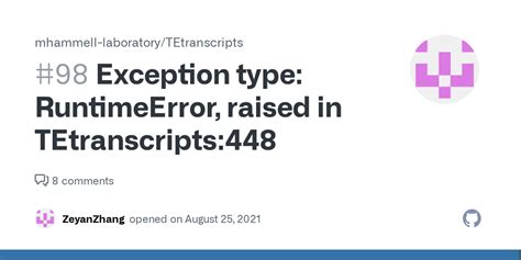 Exception Type Runtimeerror Raised In Tetranscripts448 · Issue 98 · Mhammell Laboratory