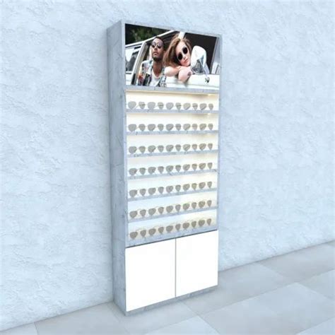 Wooden Wall Mounted Sunglass Display Unit For Optical Shop At Rs 35000